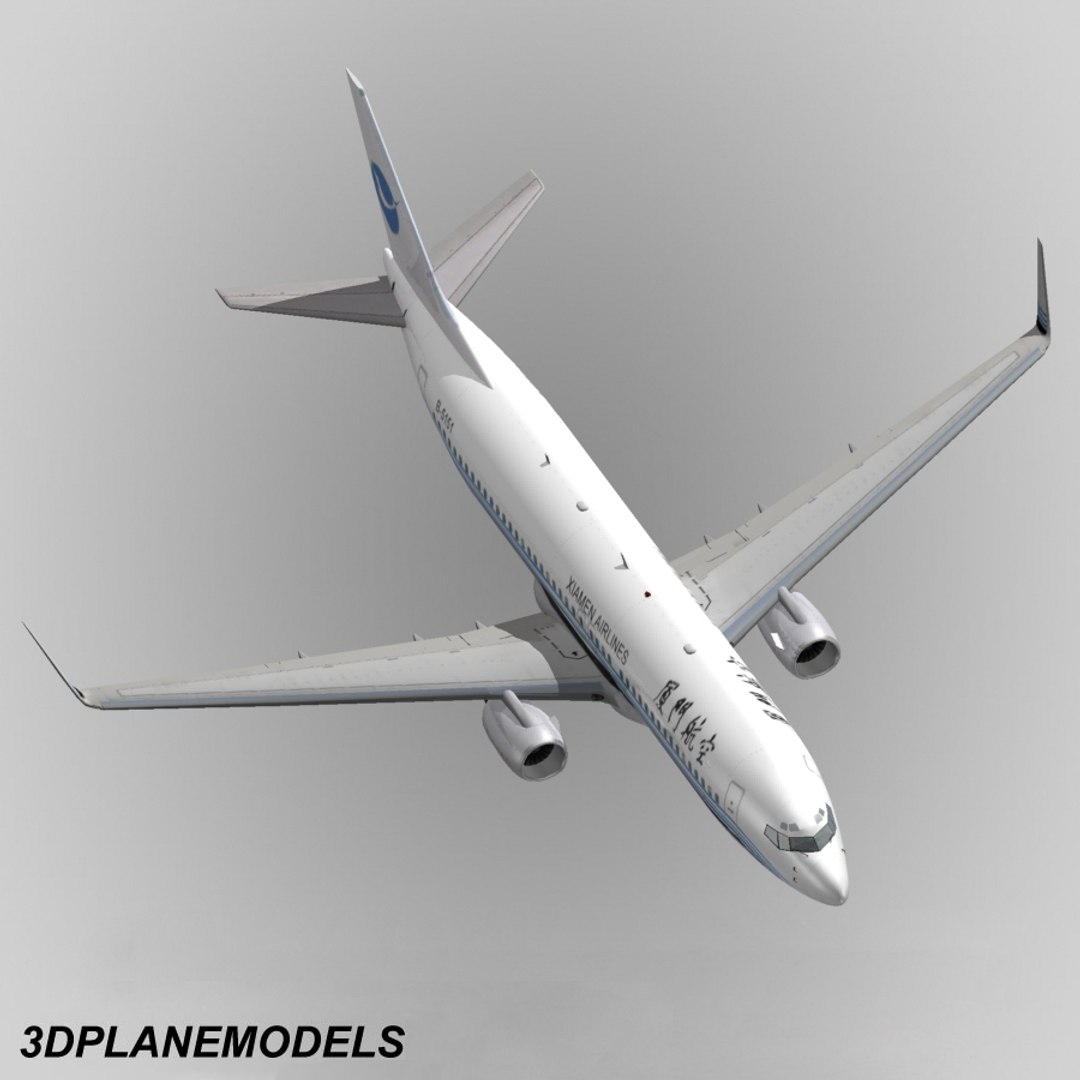 3d B737-800 Xiamen Airlines 737 Model