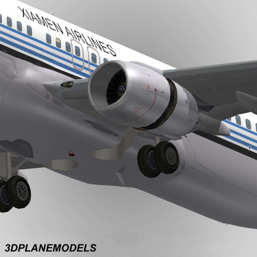 3d B737-800 Xiamen Airlines 737 Model
