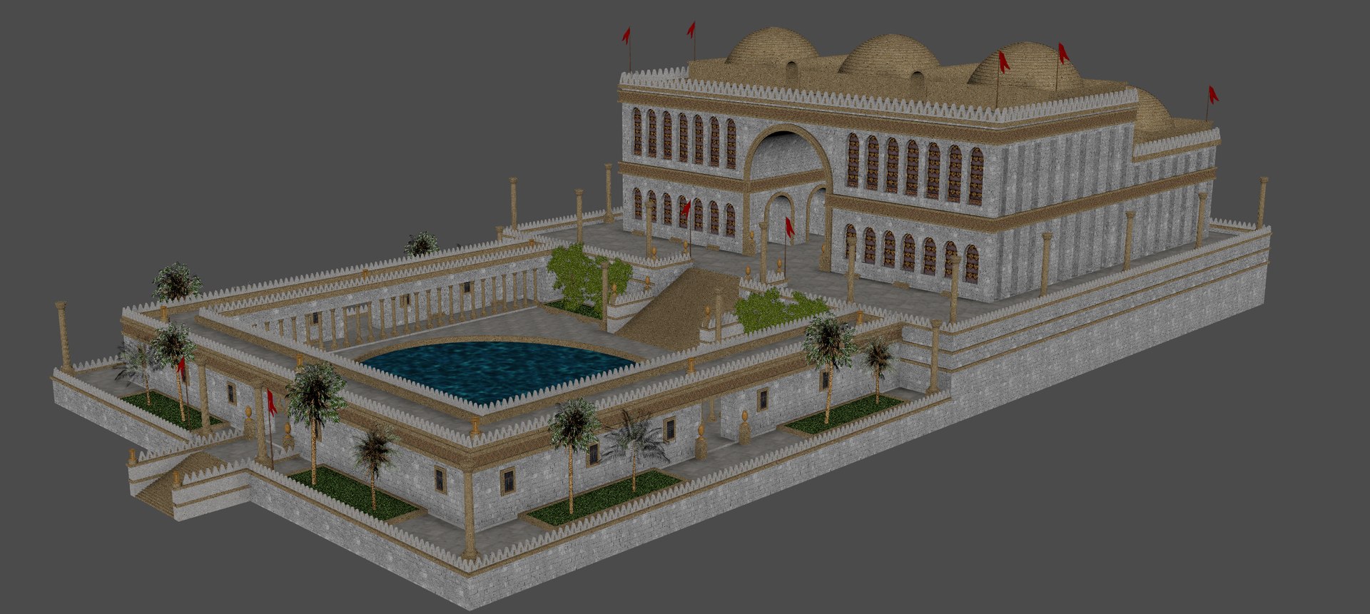 3D Palace Of Ardashir Persia Model - TurboSquid 2504337