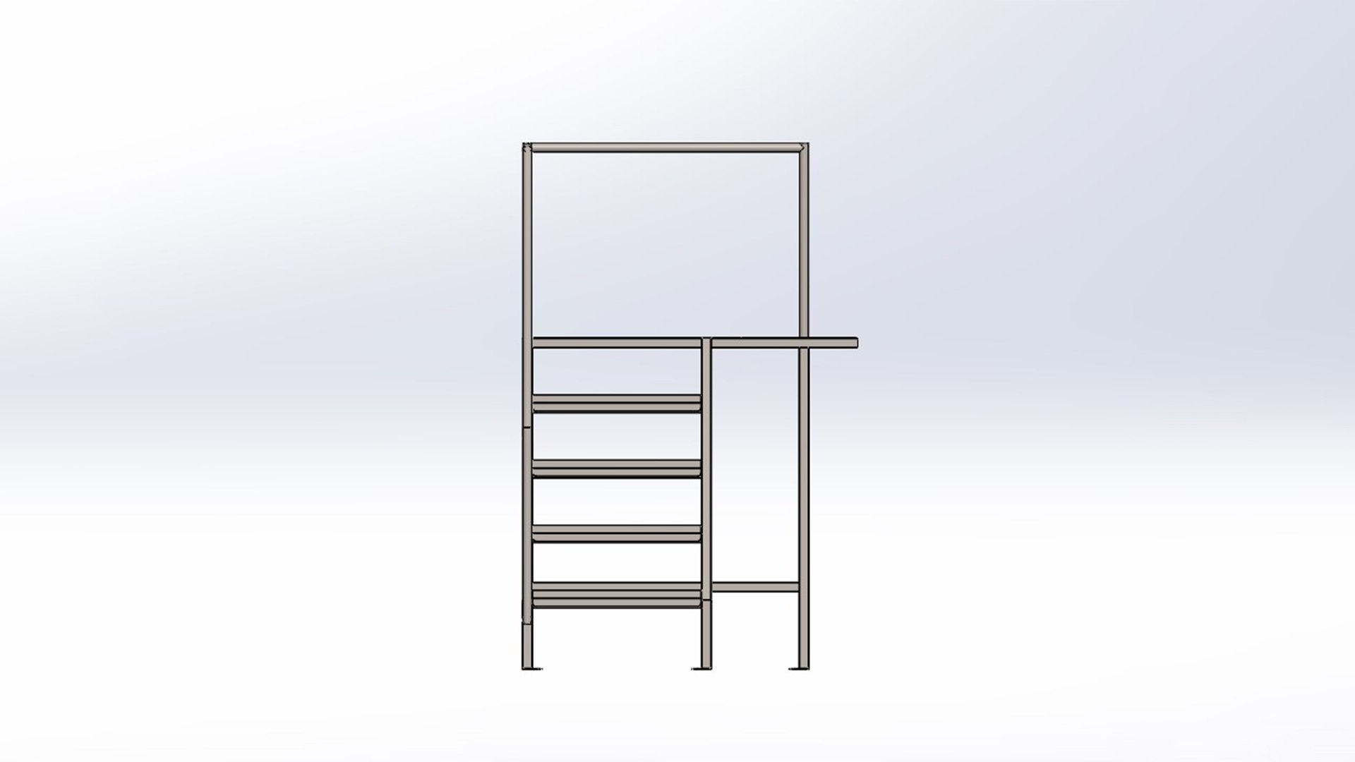 3D Model Steel Stair - TurboSquid 2043016