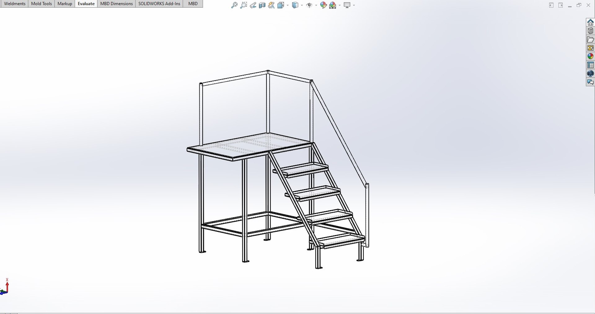 3D Model Steel Stair - TurboSquid 2043016