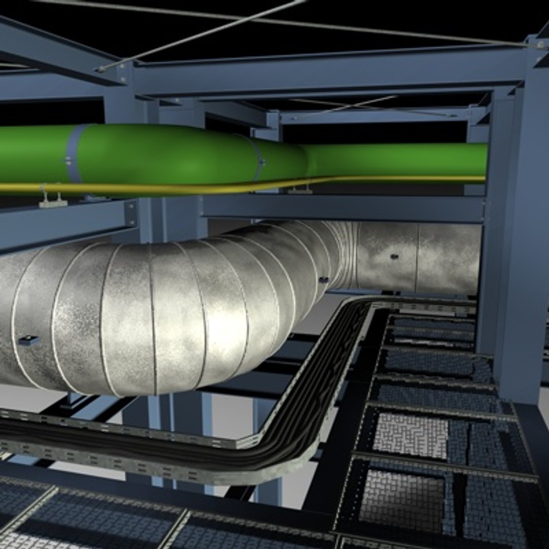 pipeline bridge modular 3d model