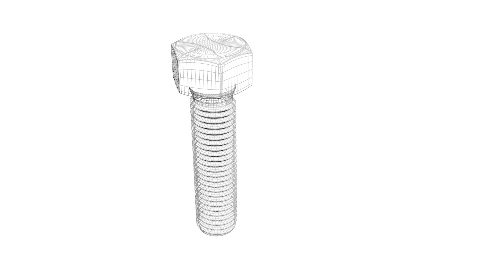 3D Hex Head and Bolt Nut model - TurboSquid 1715048