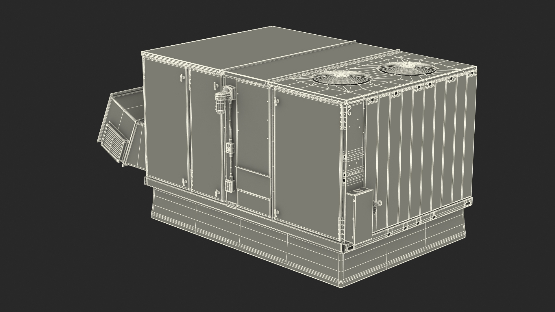 HVAC Unit 3D Model - TurboSquid 2328335