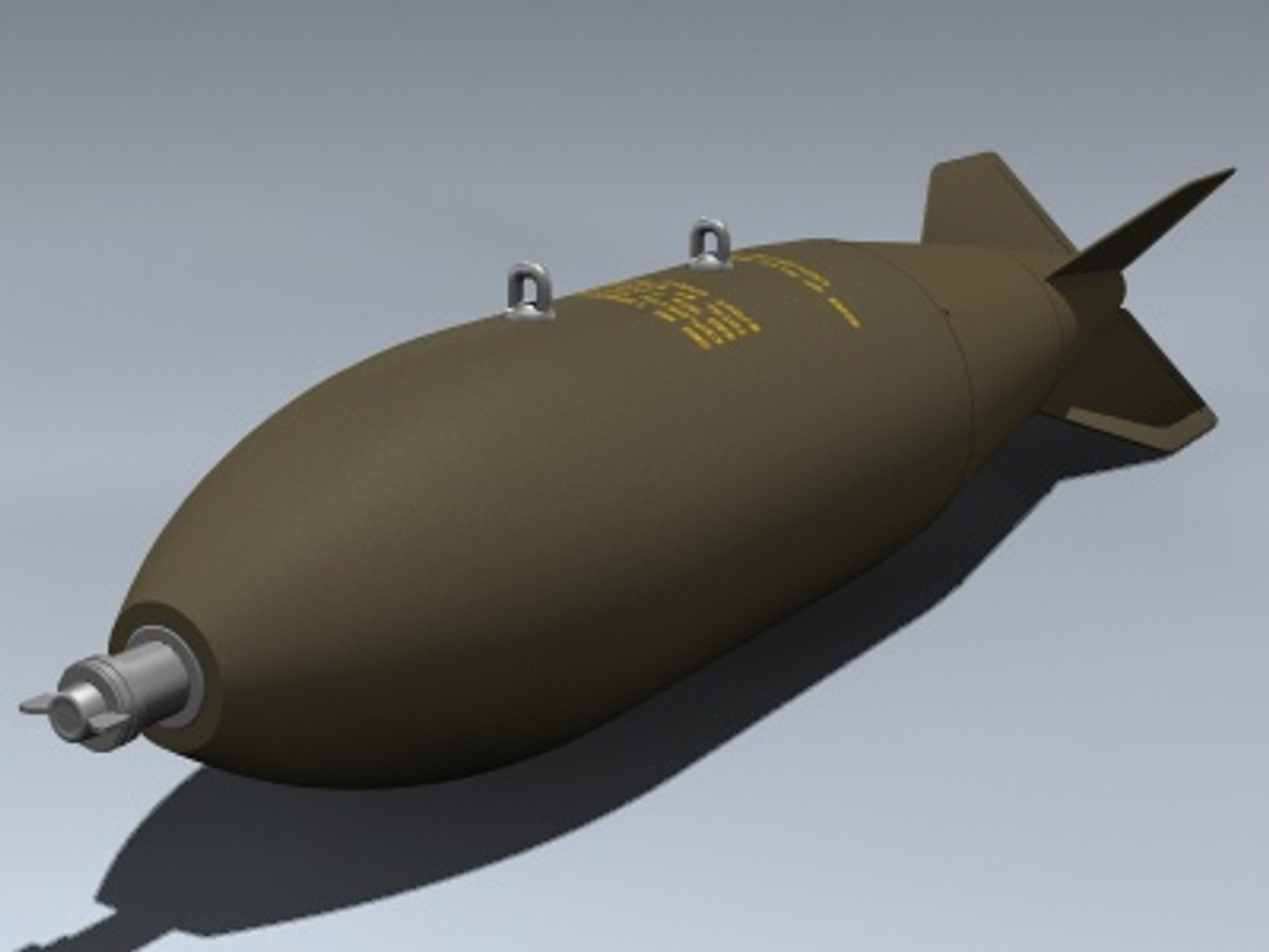 3d m117 bomb model