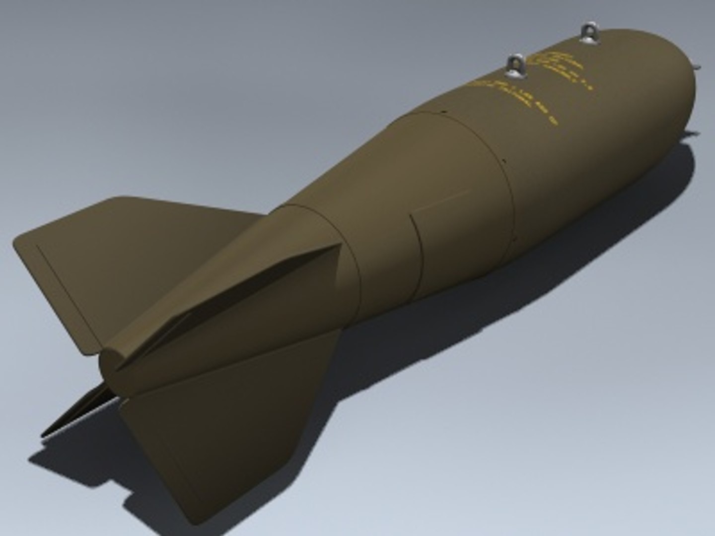3d m117 bomb model