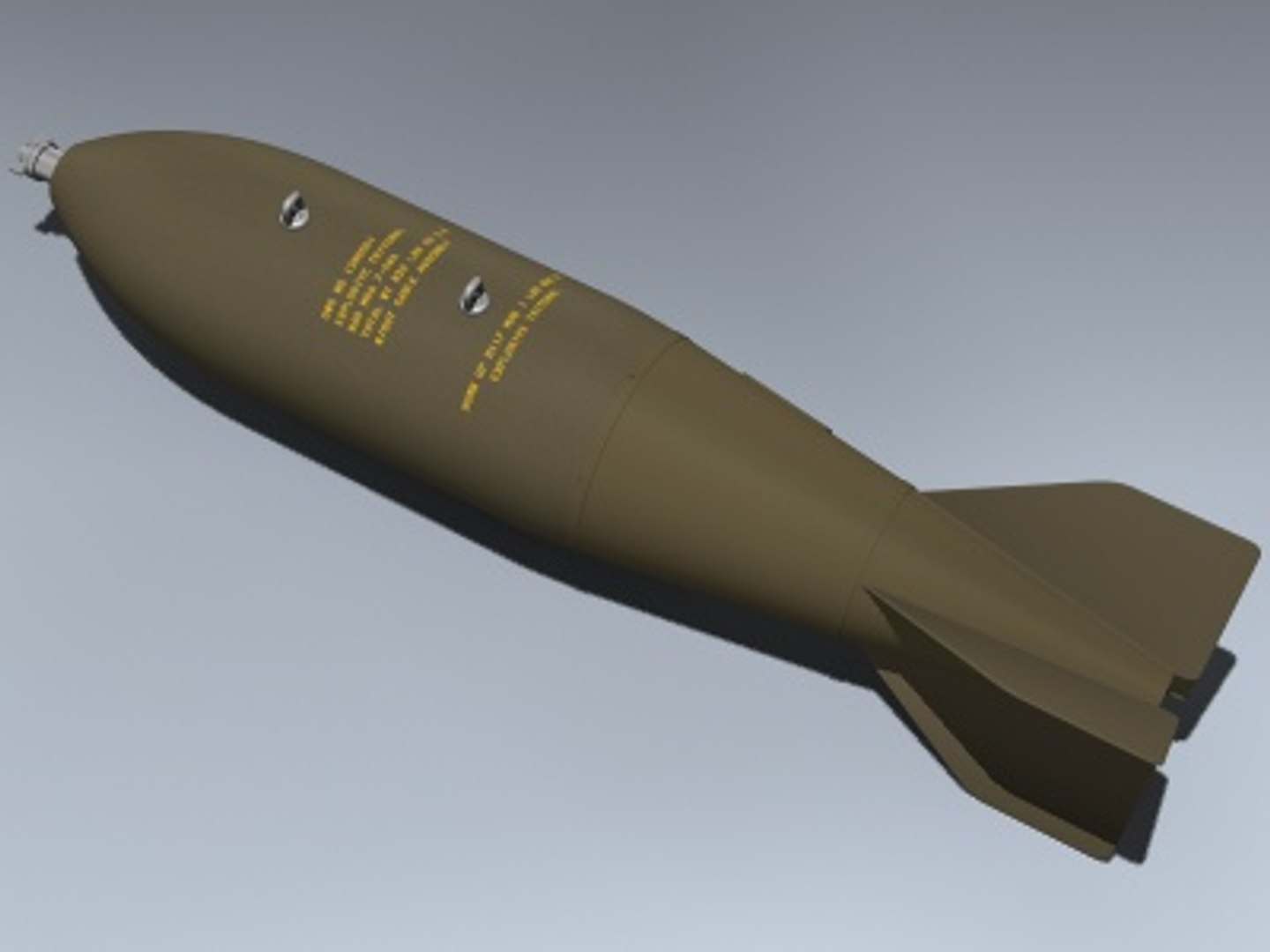 3d m117 bomb model