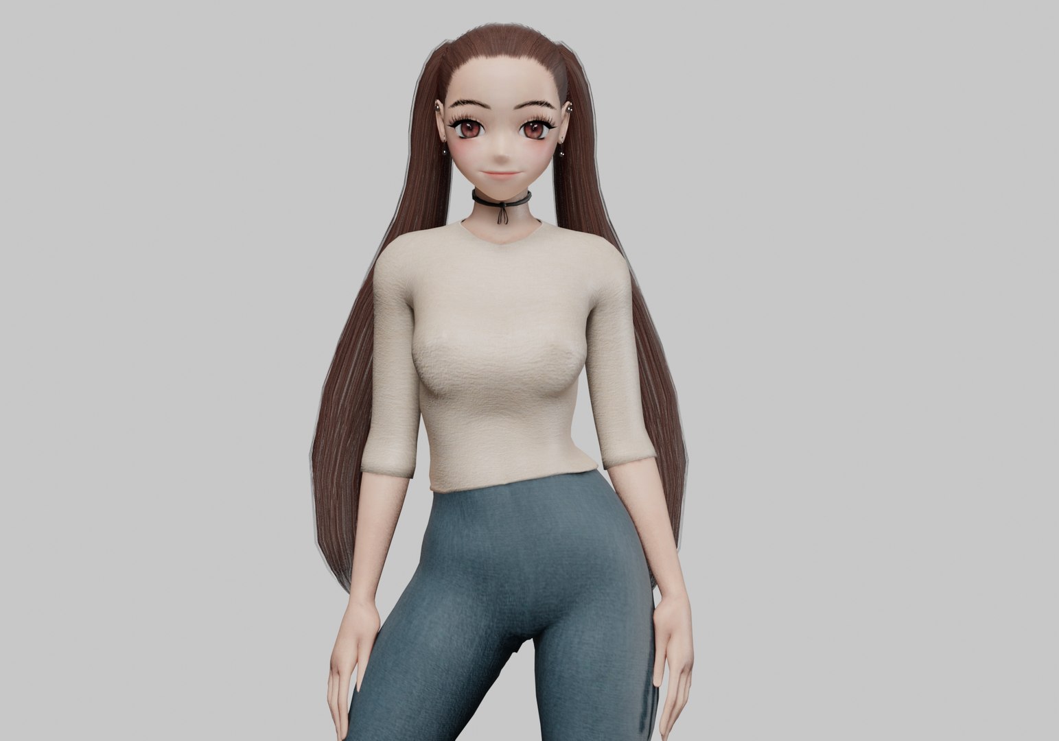 Basic Standard Girl V23875 3D Model - TurboSquid 2271518