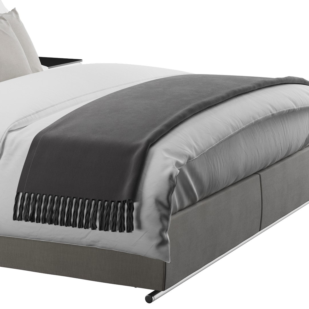 Flexform Groundpiece Slim Bed Model - TurboSquid 2125721