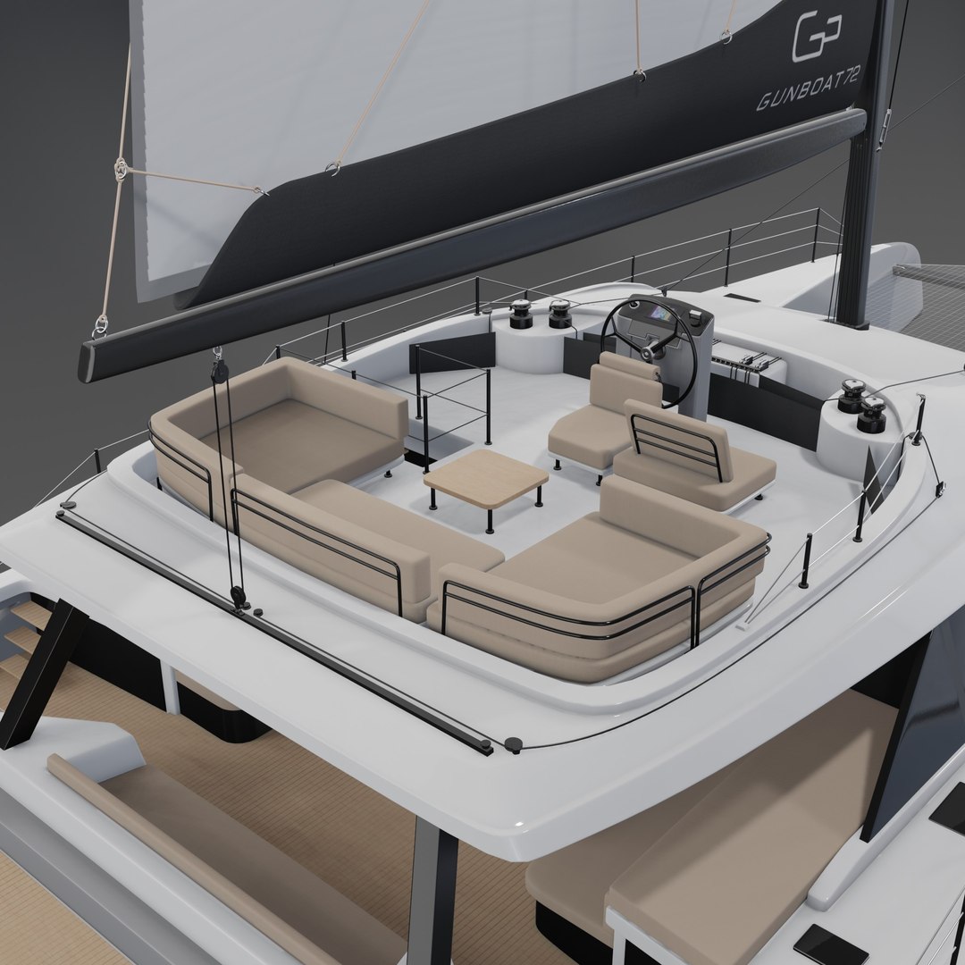 Gunboat 72 Catamaran 3D 3D Model - TurboSquid 2179589