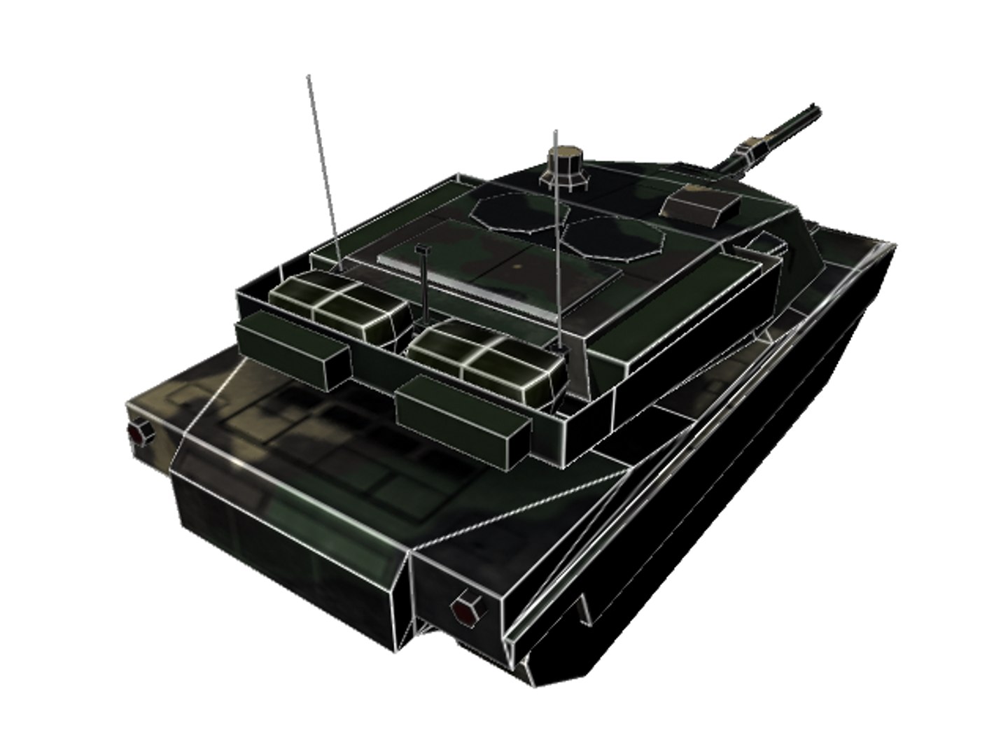 3d M1 Abrams Battle Tank