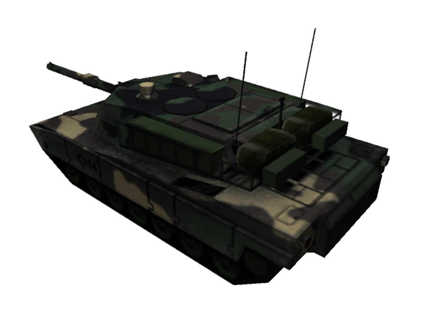 3d M1 Abrams Battle Tank