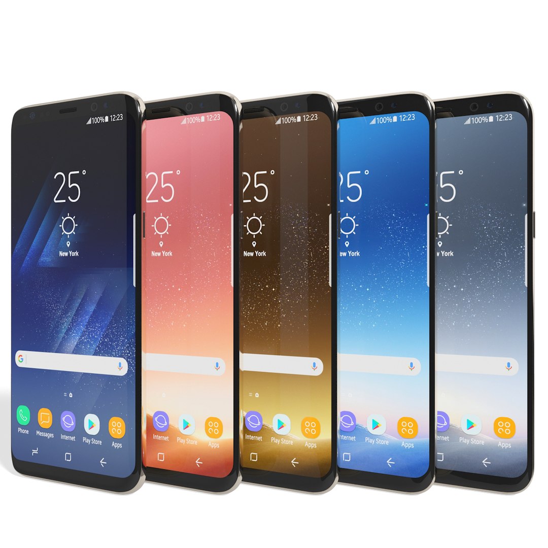 3D Realistic Samsung Galaxy S8 Model | 1142415 | TurboSquid