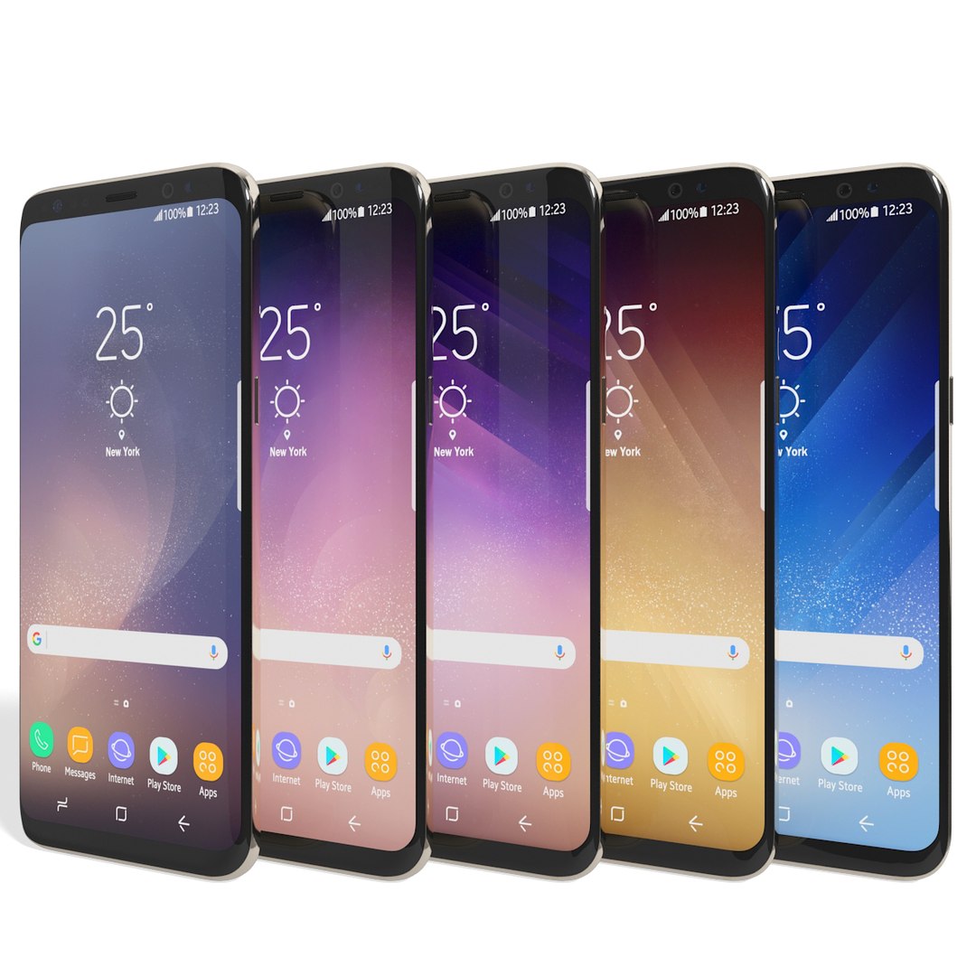 3D Realistic Samsung Galaxy S8 Model | 1142415 | TurboSquid