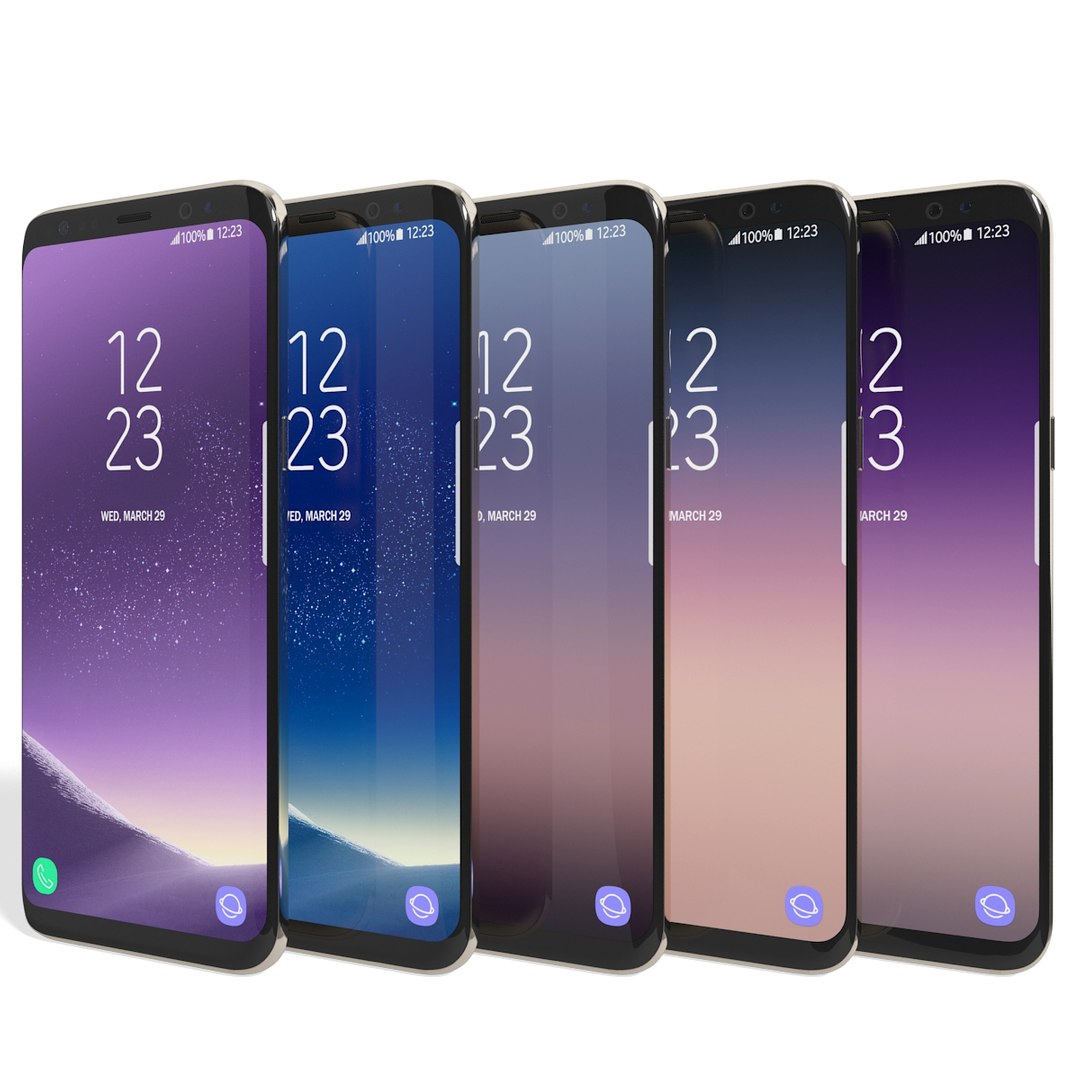 3D Realistic Samsung Galaxy S8 Model | 1142415 | TurboSquid