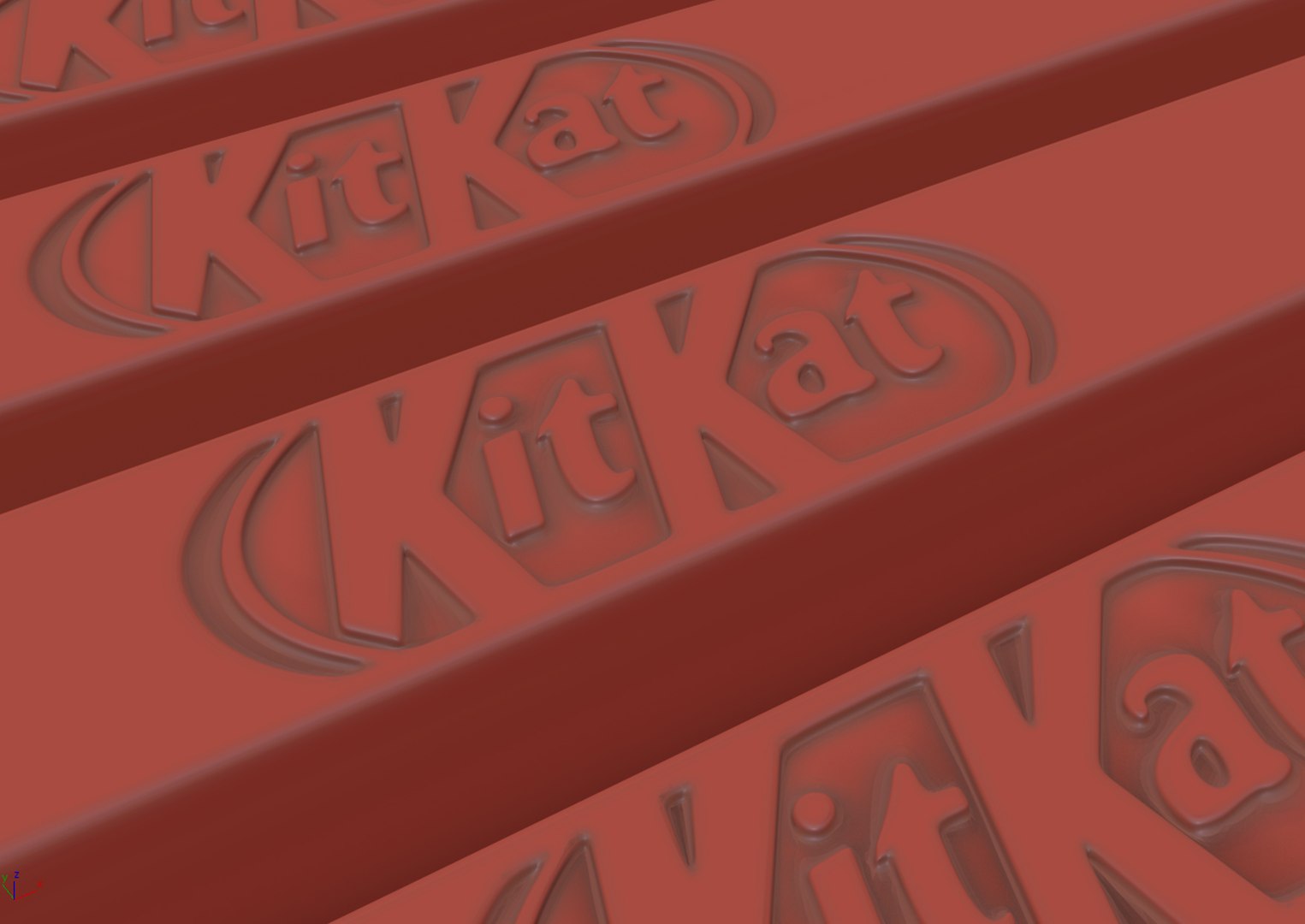 Kit Kat Chocolate bar 2 model - TurboSquid 1854175