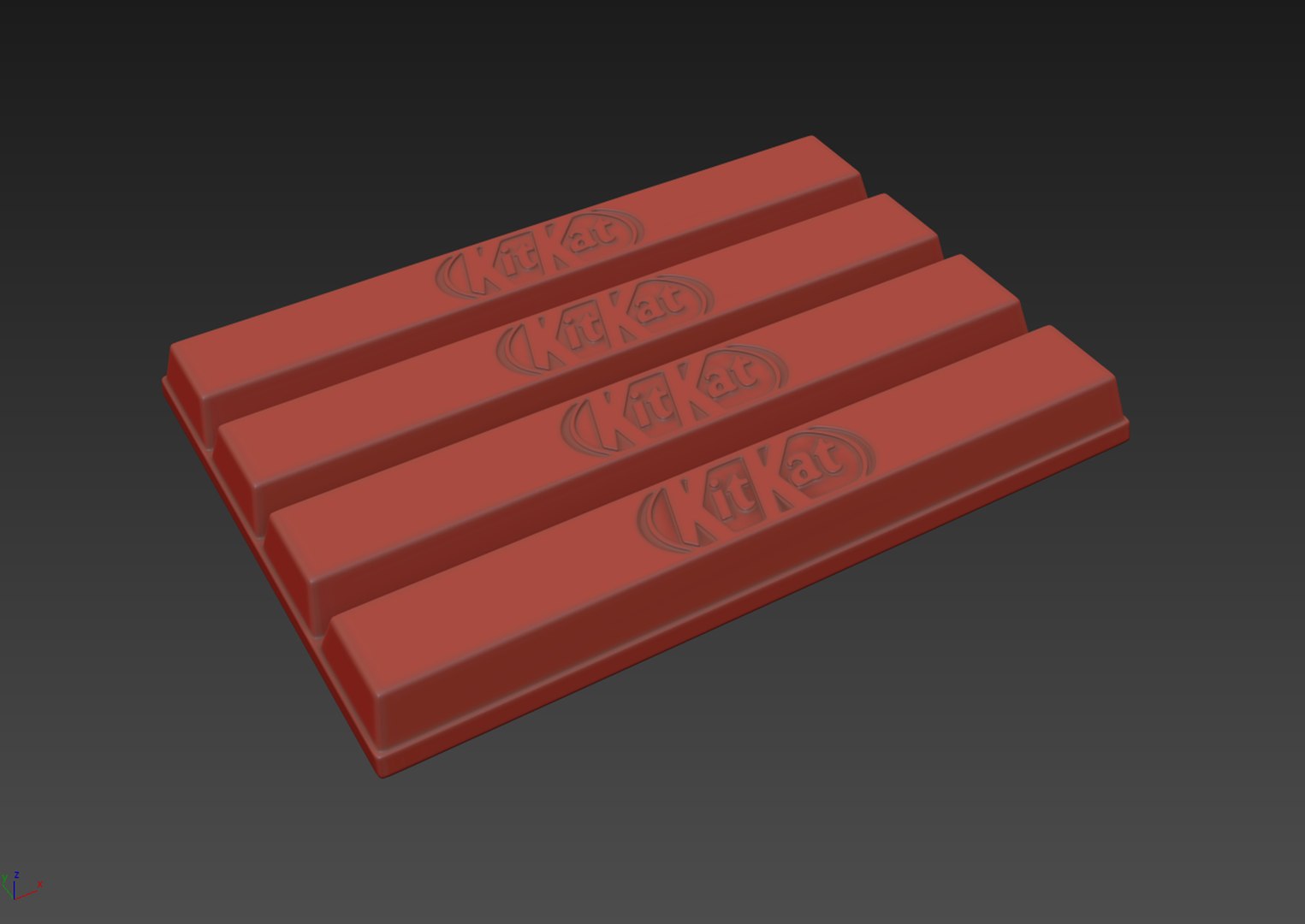 Kit Kat Chocolate bar 2 model - TurboSquid 1854175