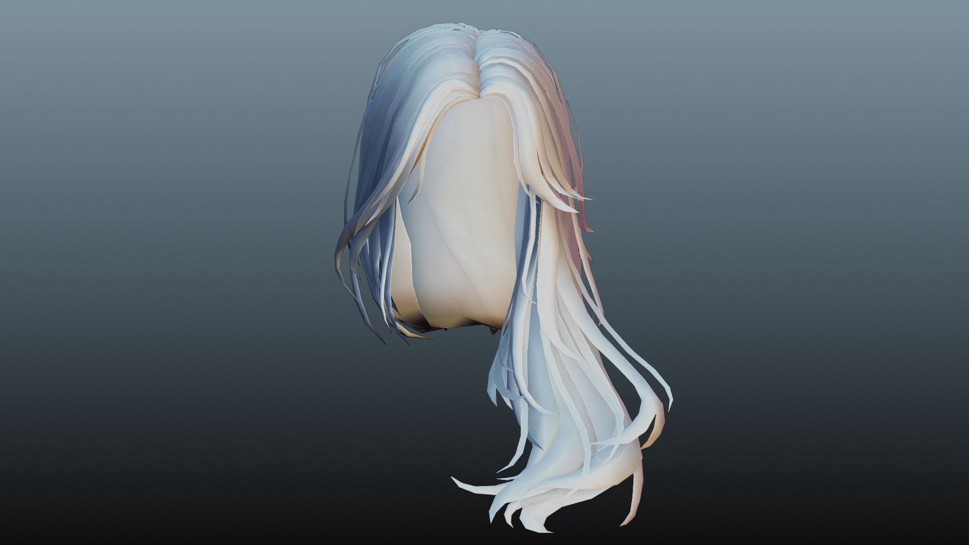 Female Hair 4 Colors 3D Model - TurboSquid 2204104