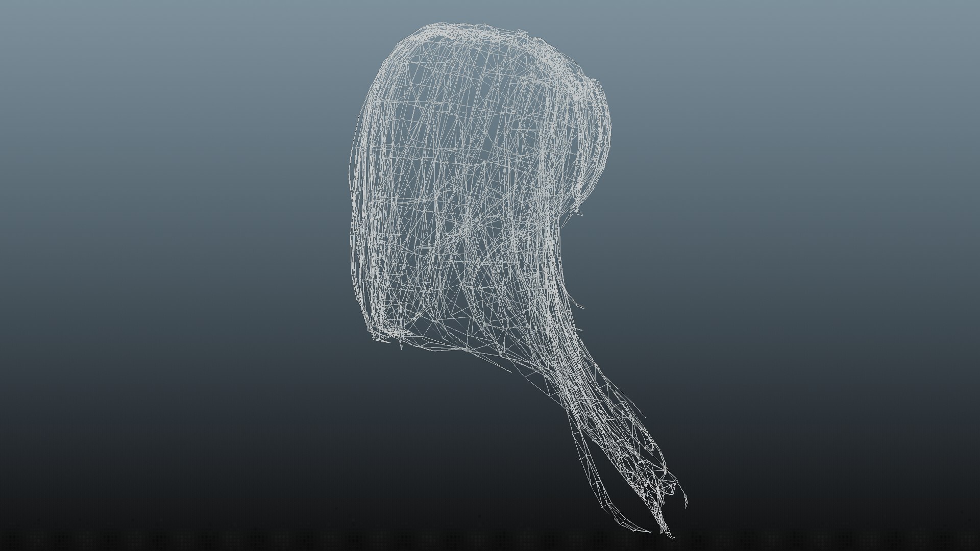 Female Hair 4 Colors 3D Model - TurboSquid 2204104