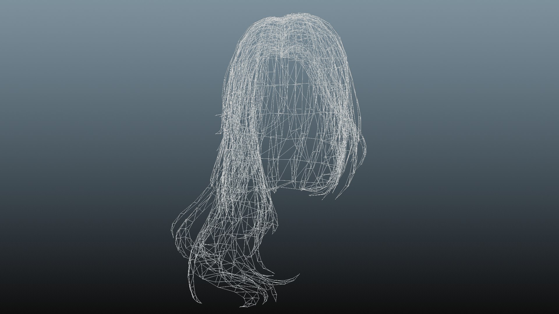 Female Hair 4 Colors 3D Model - TurboSquid 2204104