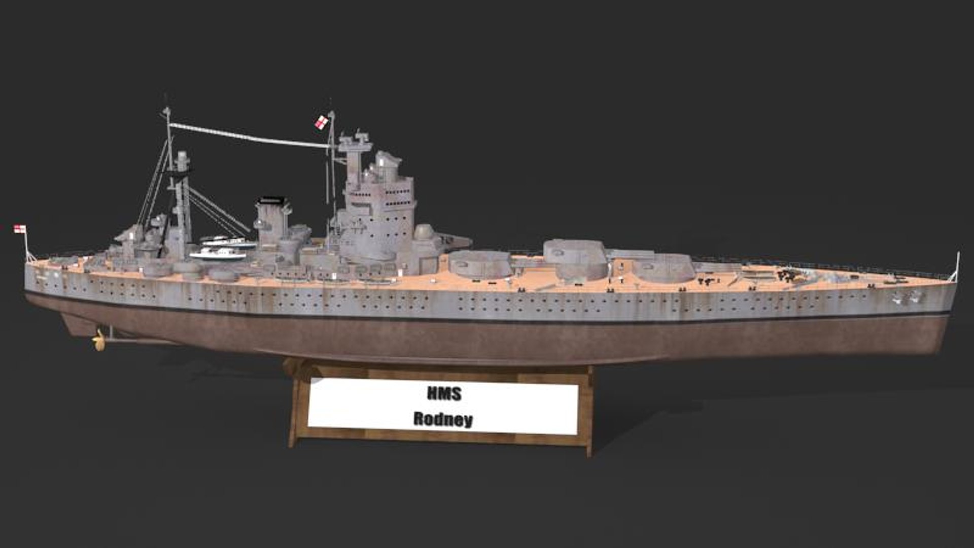 Hms Nelson Class Rodney 3D - TurboSquid 1670229