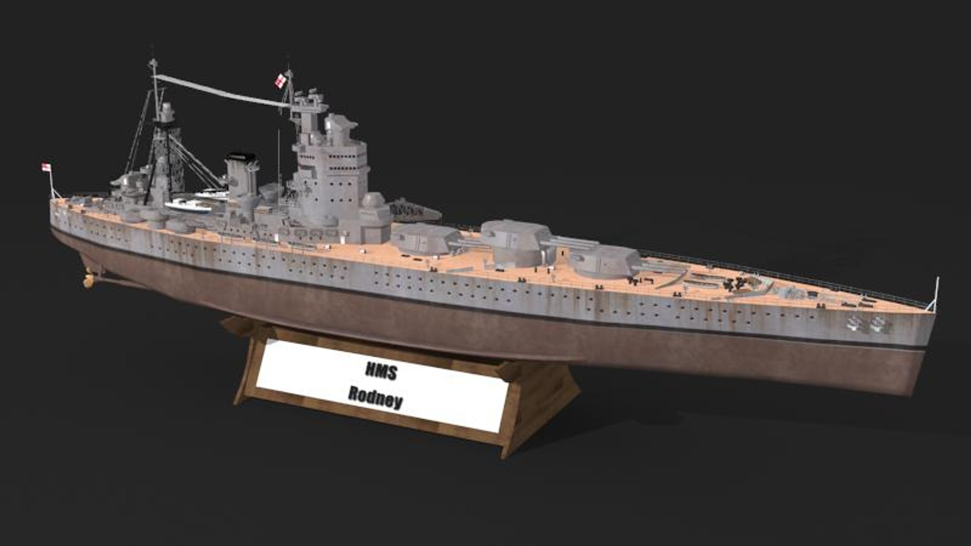 Hms Nelson Class Rodney 3D - TurboSquid 1670229