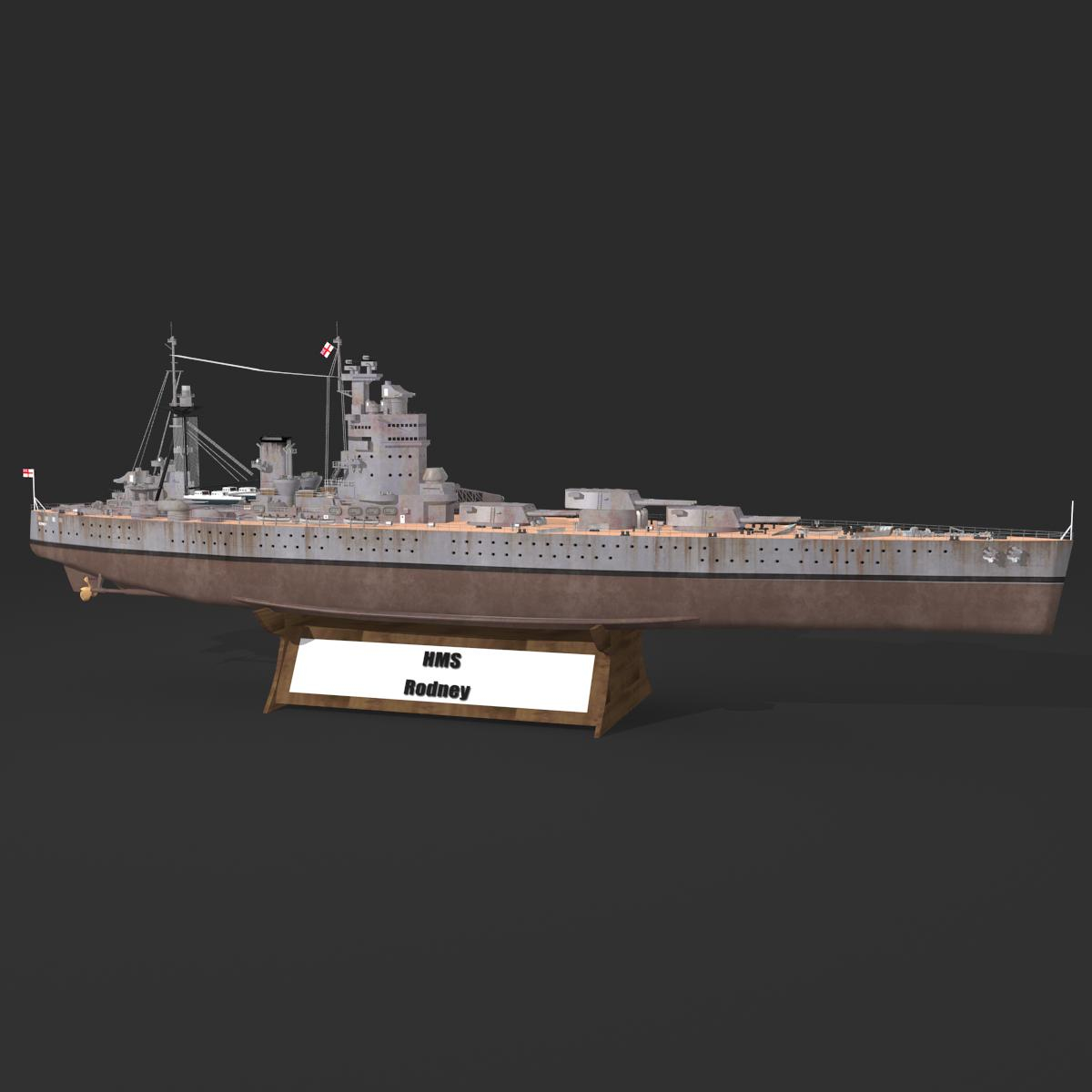 Hms nelson class rodney 3D - TurboSquid 1670229