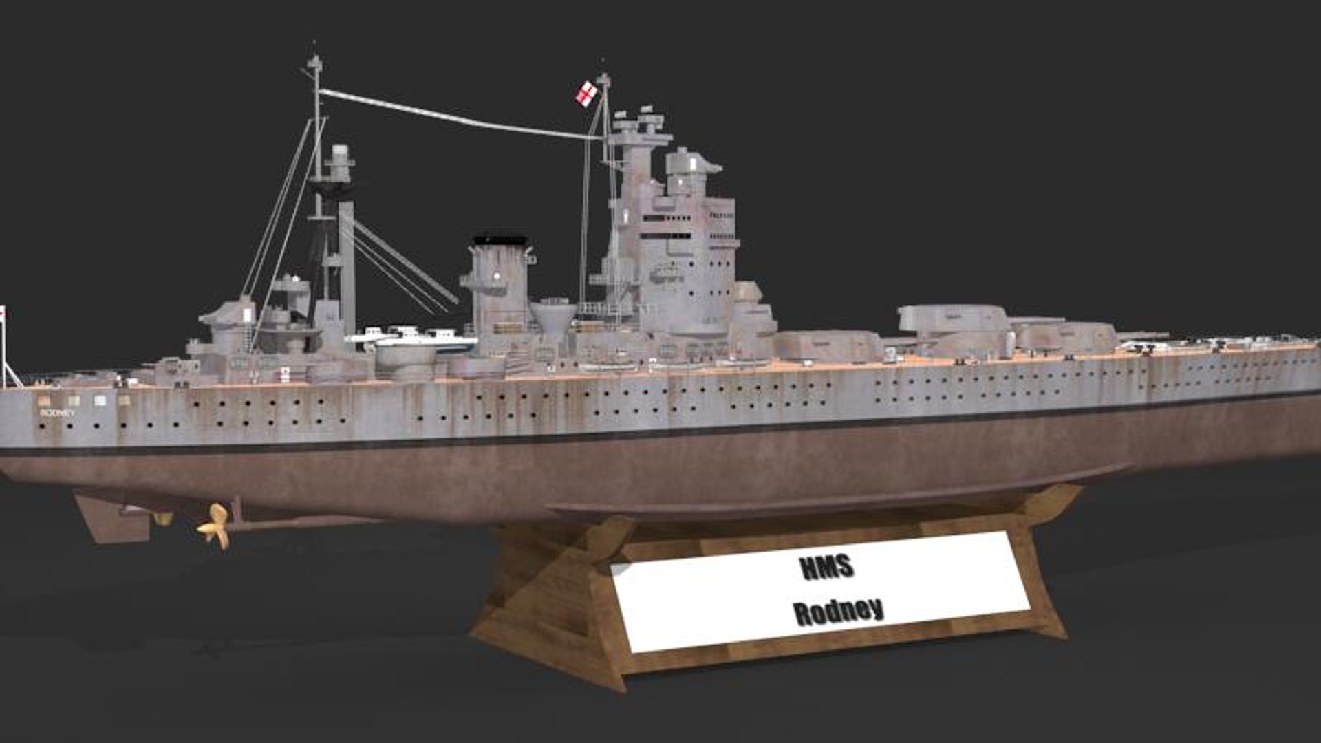Hms Nelson Class Rodney 3D - TurboSquid 1670229