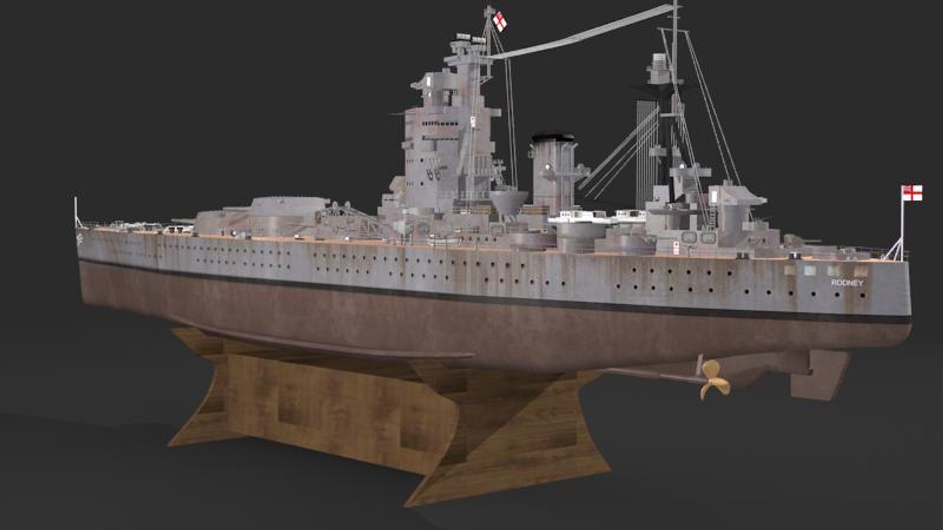 Hms Nelson Class Rodney 3D - TurboSquid 1670229