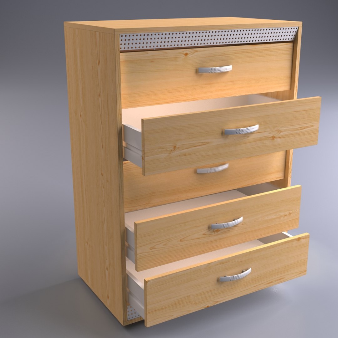 Chest Drawers 3d Model