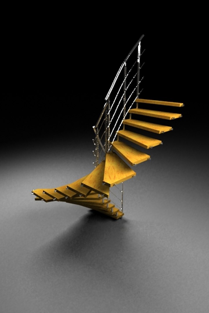 Stairs 3d Max