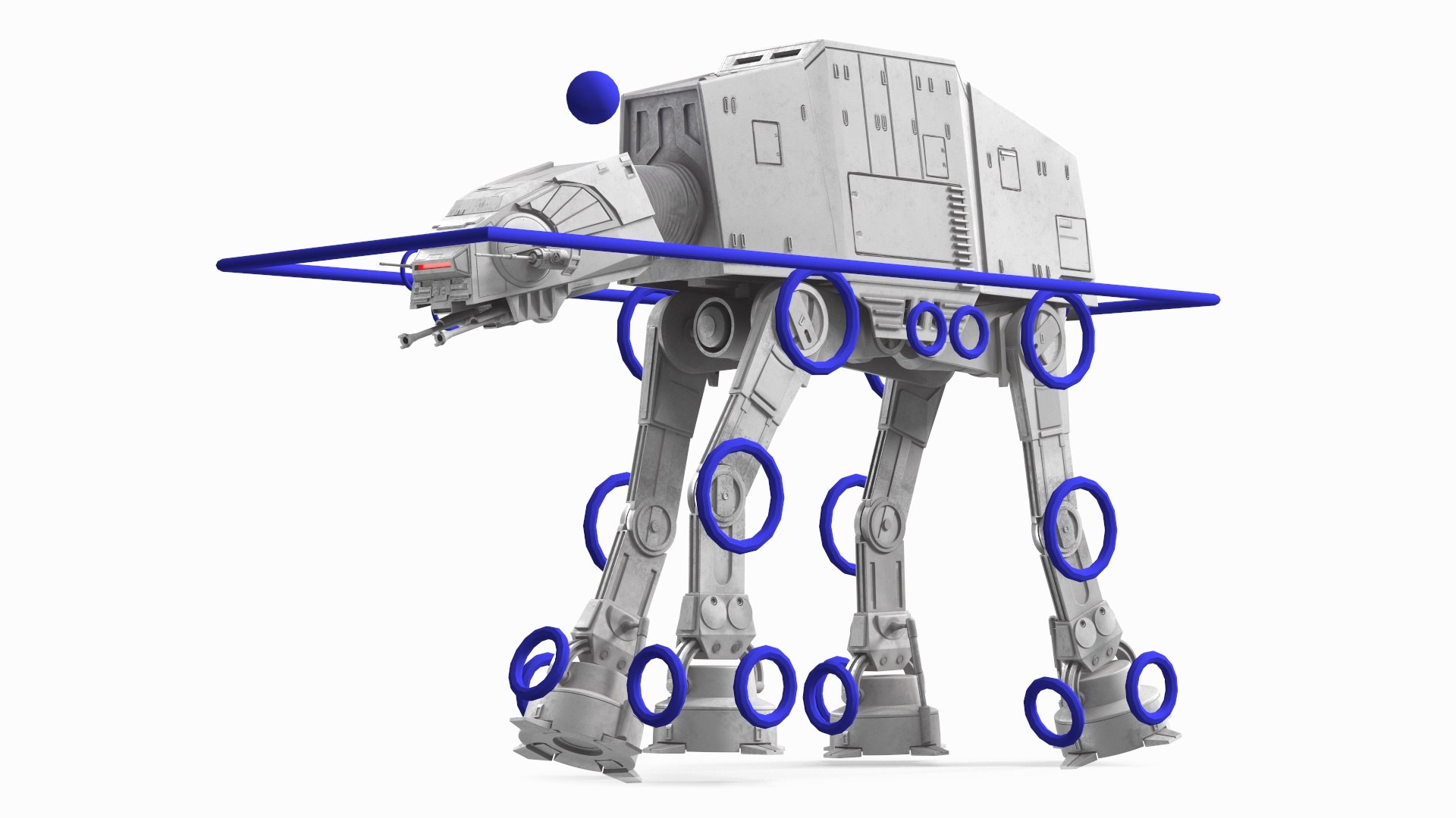 Star Wars AT-AT Rigged 3D Model - TurboSquid 2108445