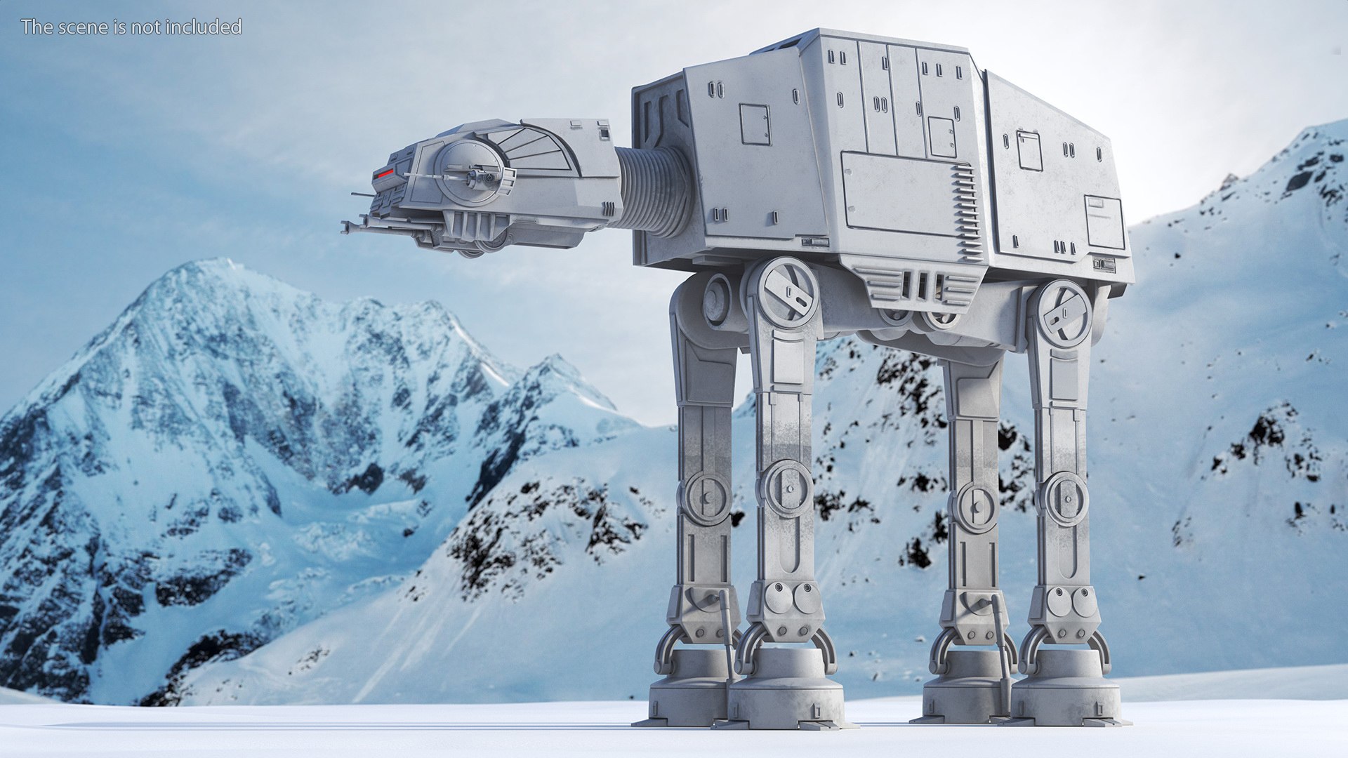 Star Wars AT-AT Rigged 3D Model - TurboSquid 2108445