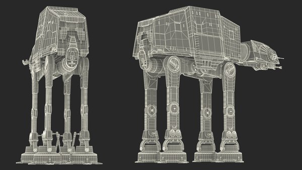 modelo 3d Star Wars AT-AT aparejado - TurboSquid 2108445