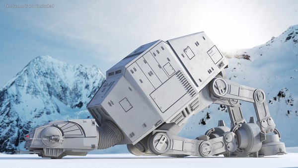 modelo 3d Star Wars AT-AT aparejado - TurboSquid 2108445