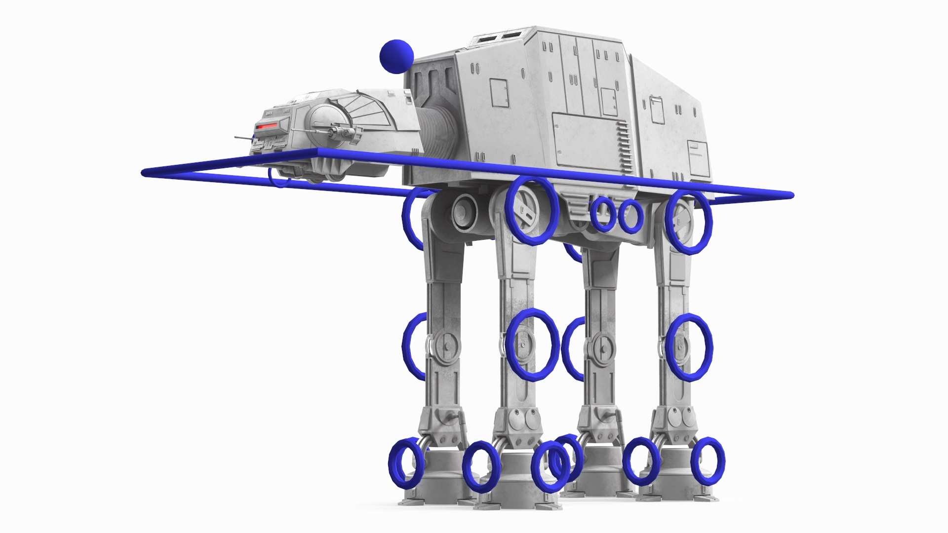 Star Wars AT-AT Rigged 3D Model - TurboSquid 2108445