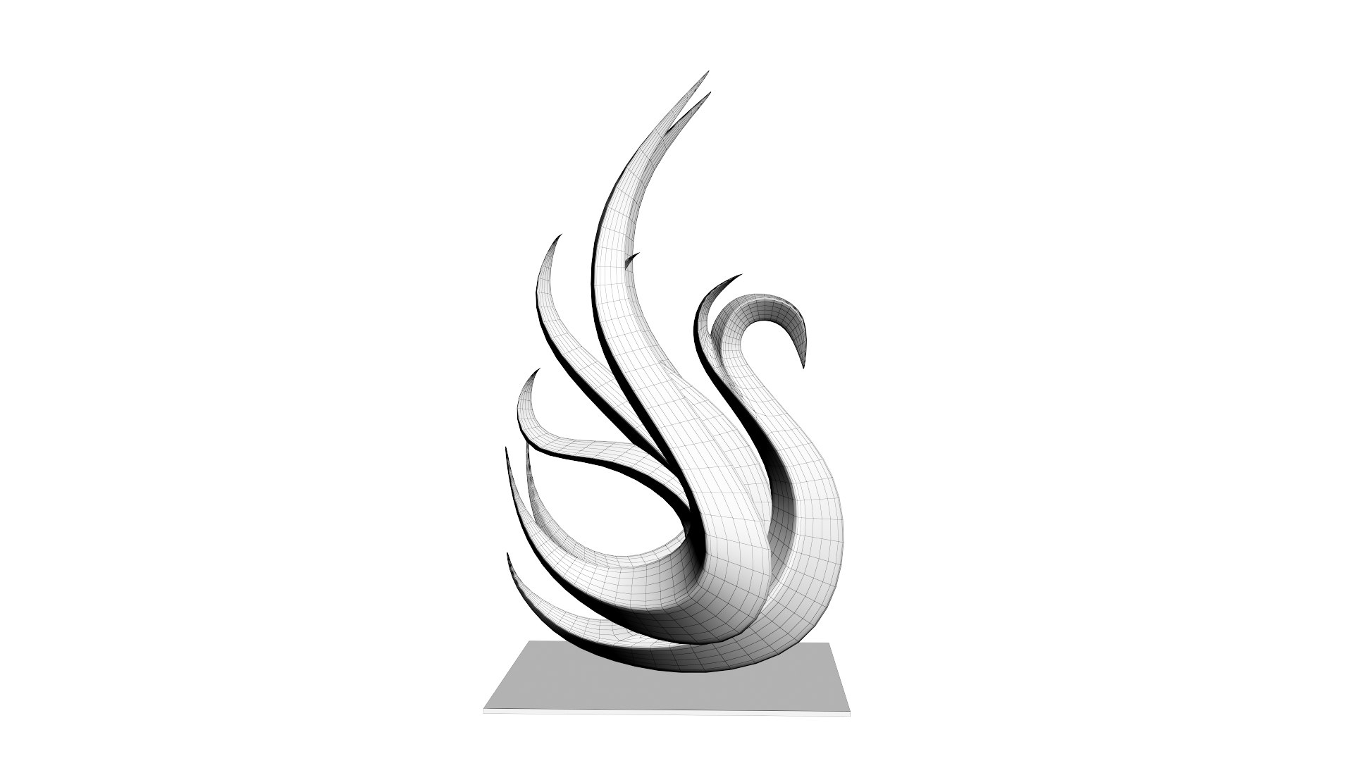 3D Swan Sculpture Model - TurboSquid 2216873