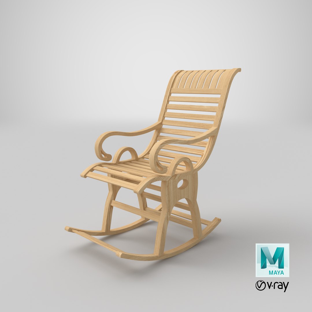 3D Model Rocking Chair - TurboSquid 2128468