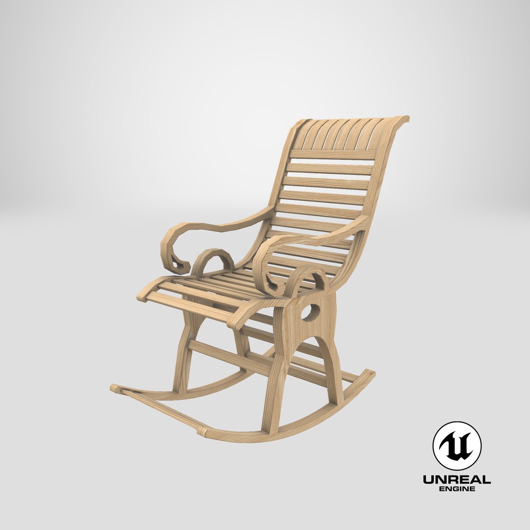 3D Model Rocking Chair - TurboSquid 2128468