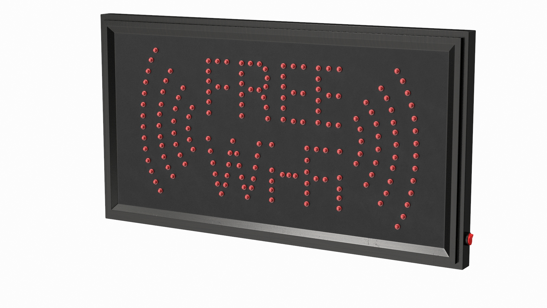 3D Free WiFi LED Sign Red Neon Light OFF - TurboSquid 2108927