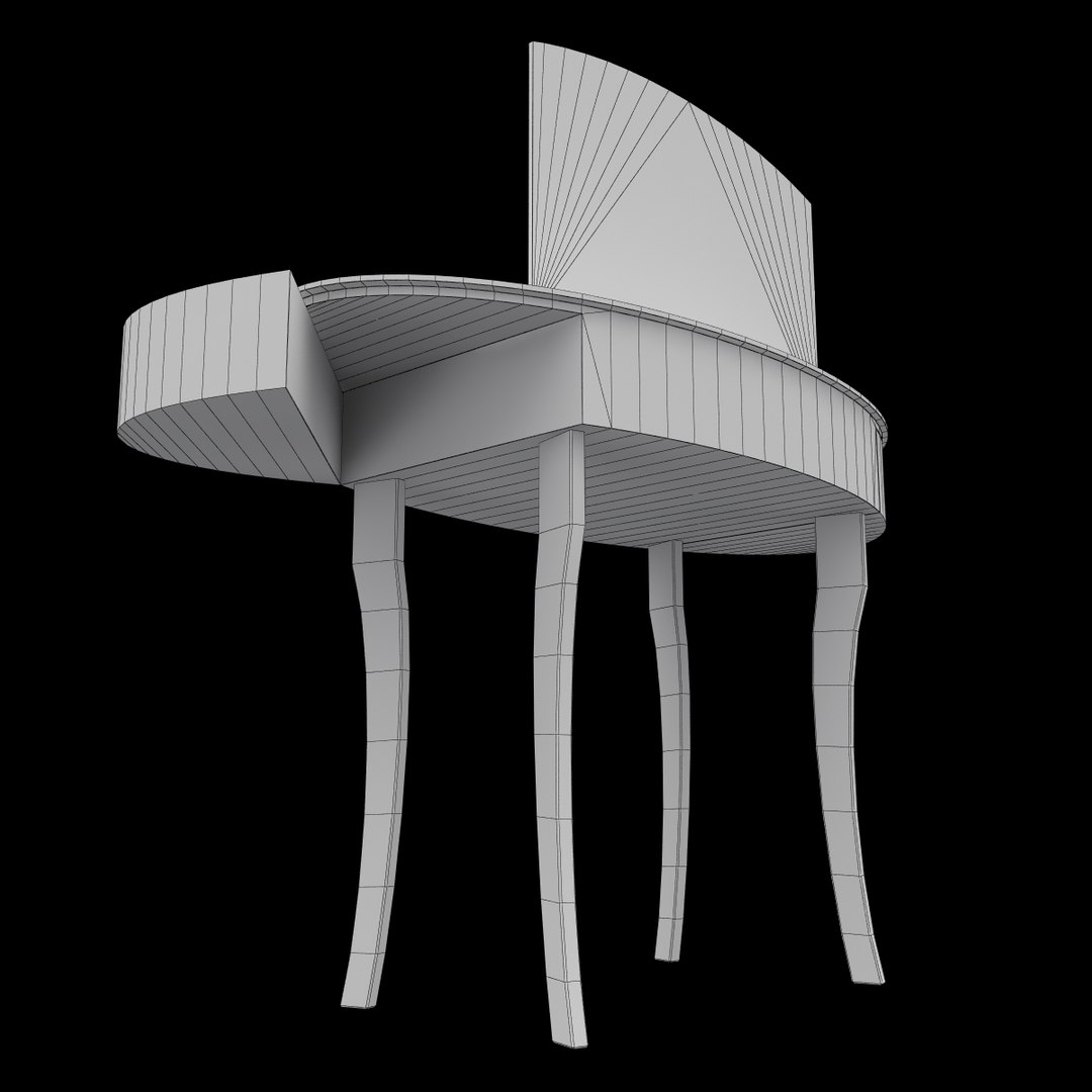 Dressing Table Diva 3d Model