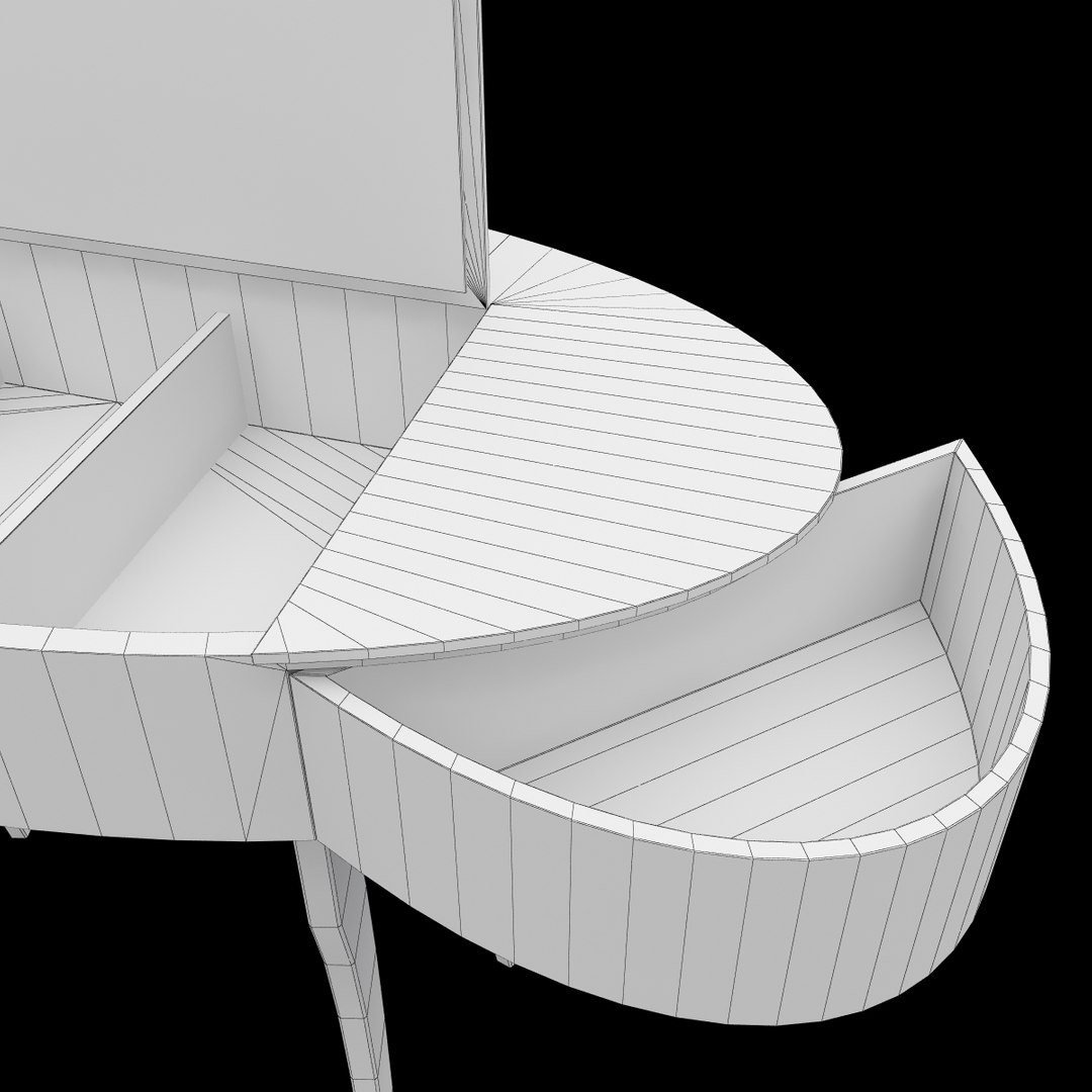 Dressing Table Diva 3d Model