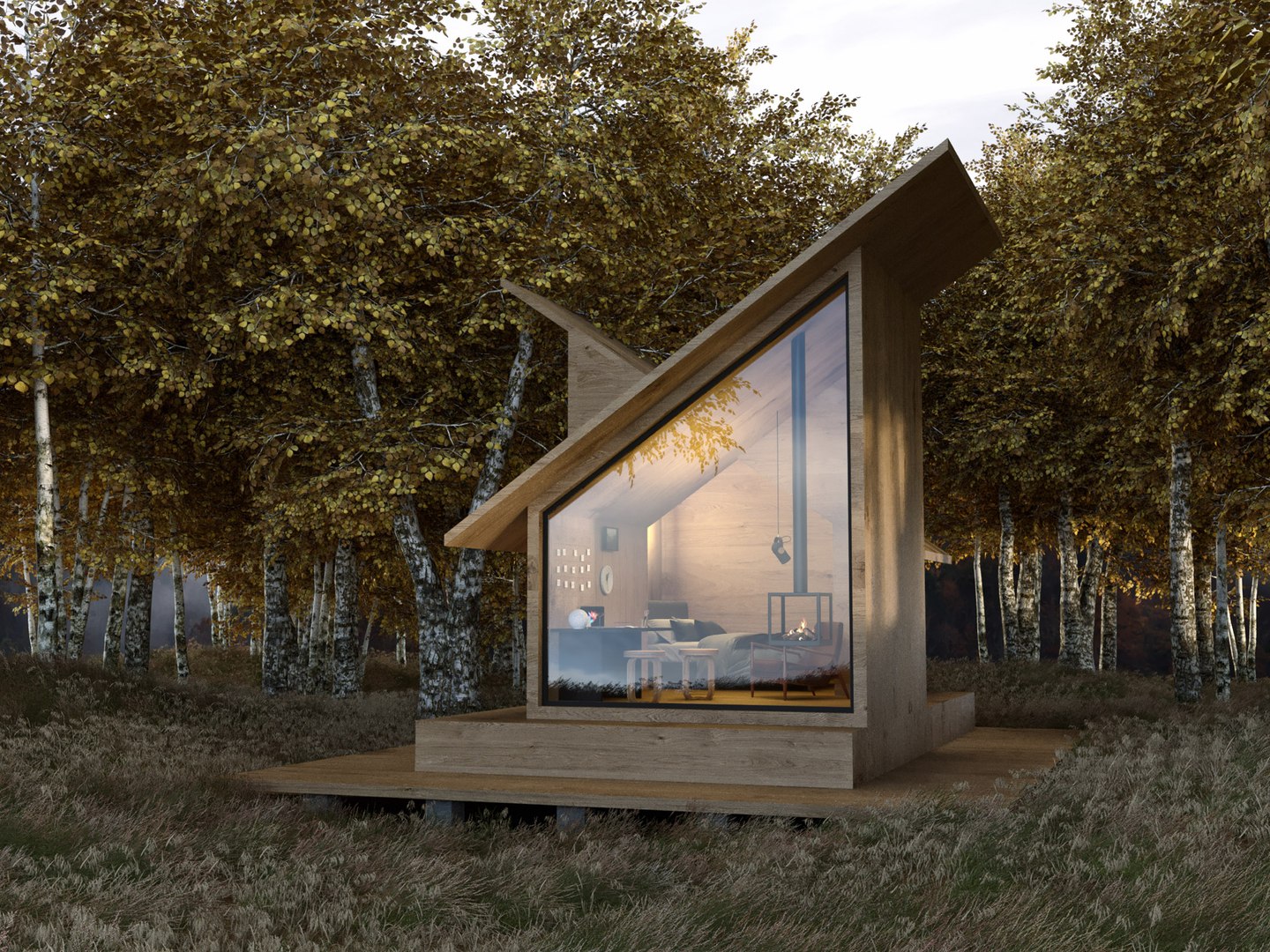 House Cabin Model - TurboSquid 1666216