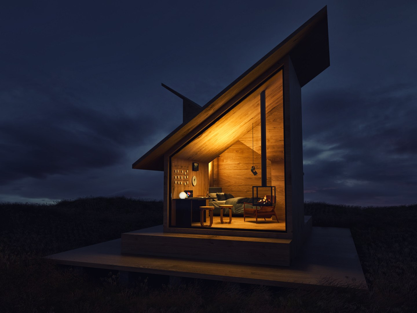 House Cabin Model - TurboSquid 1666216