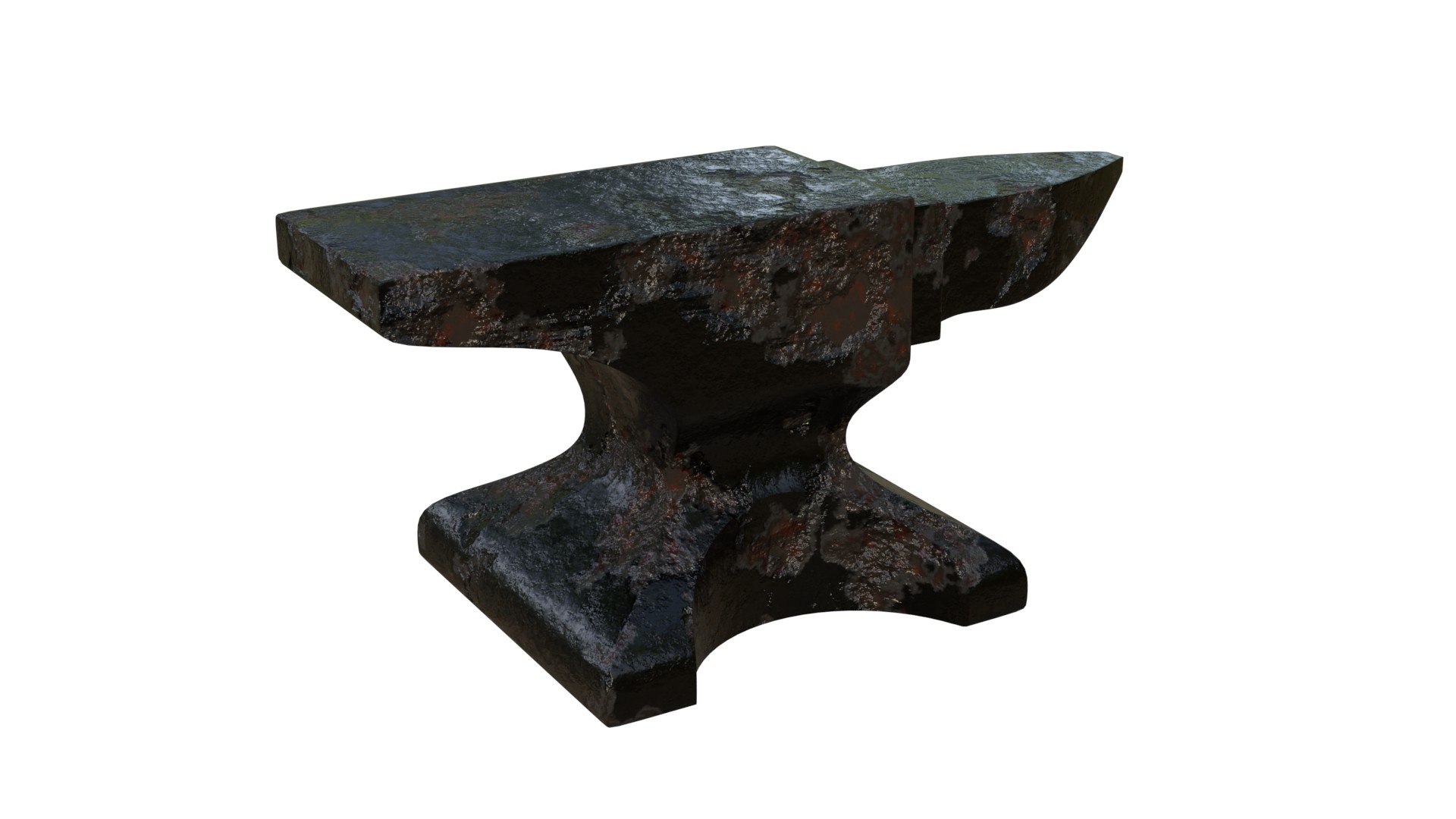 Rusty Anvil Old Realictic 3D Model 3D Model - TurboSquid 2198325