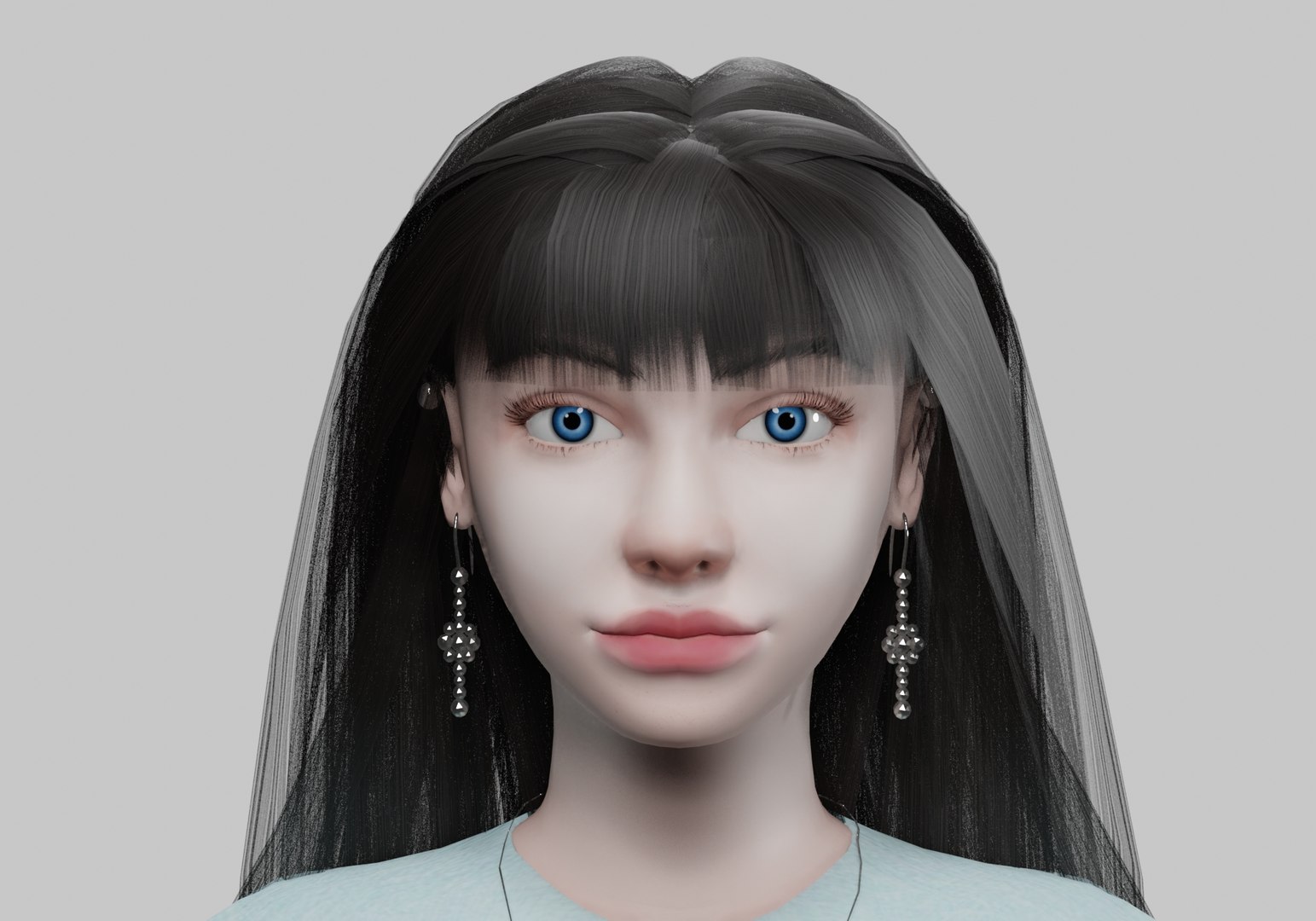 3D Cute Lovely Woman V32262 Model - TurboSquid 2265254
