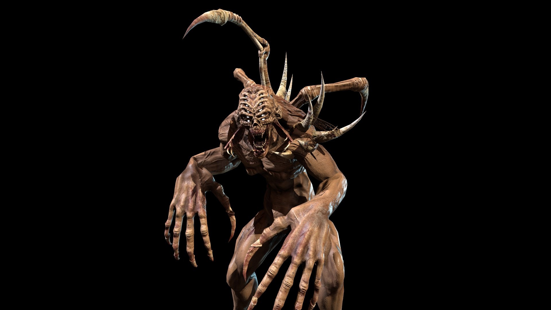 3D Character Mutant Monster Model - TurboSquid 1419537