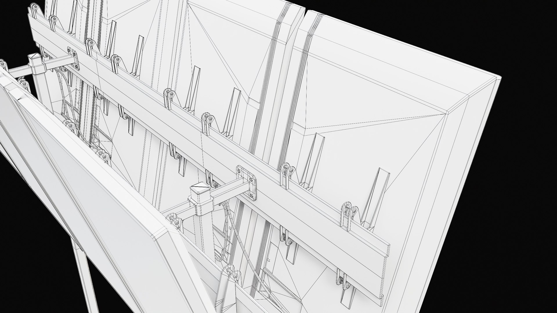 3D Large Information TV Screens - PBR Game Ready - TurboSquid 2135022