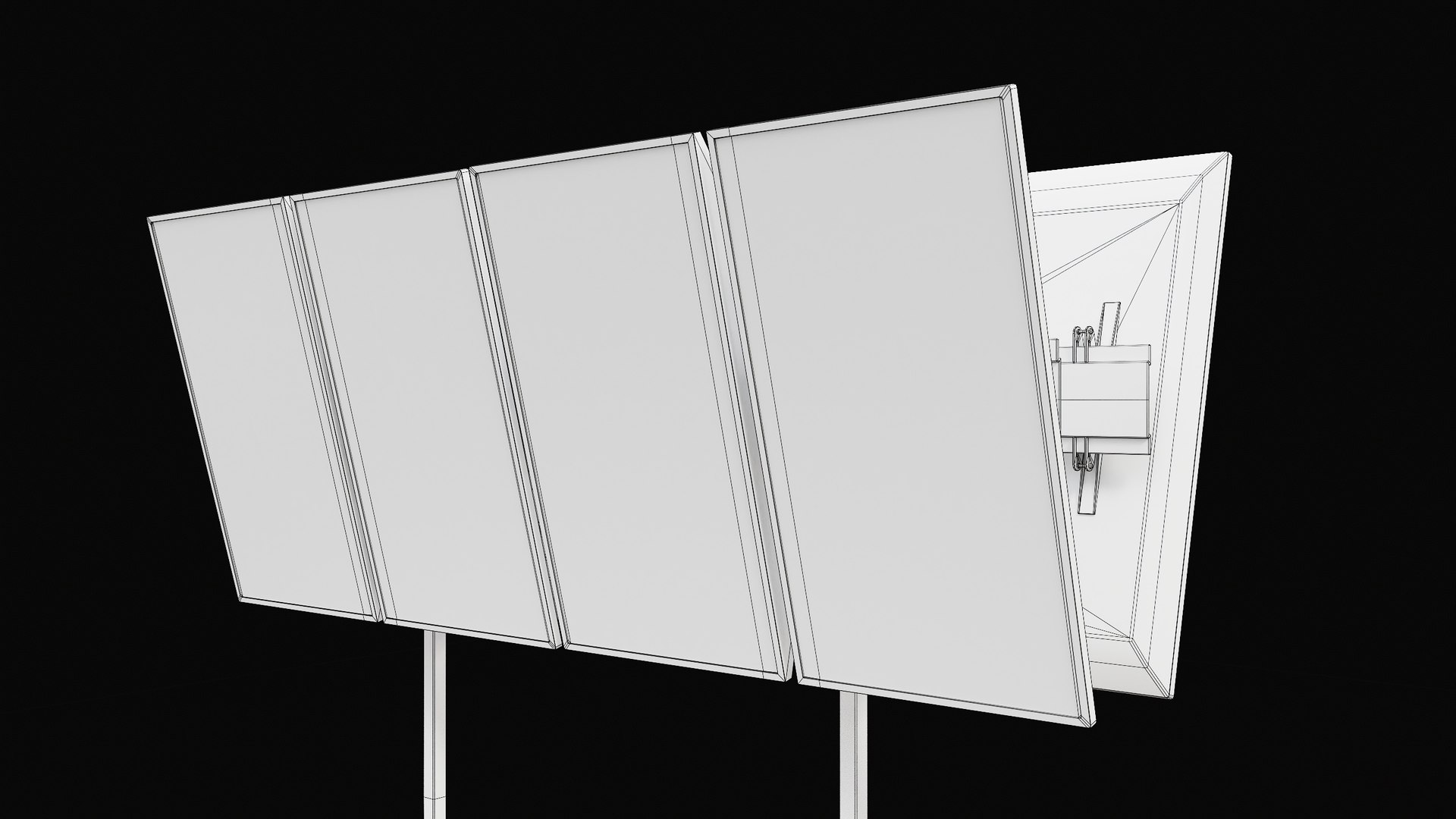 3D Large Information TV Screens - PBR Game Ready - TurboSquid 2135022