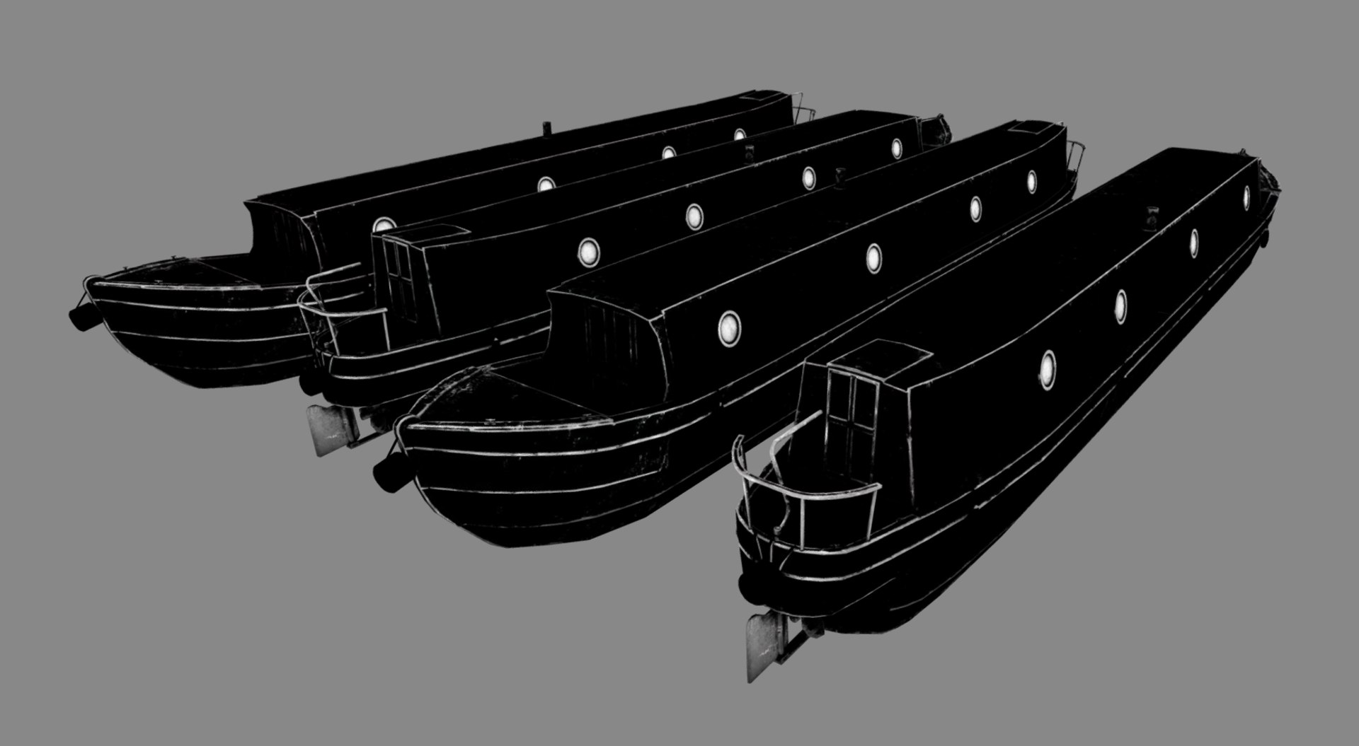 Narrow Boat Model - TurboSquid 1617251